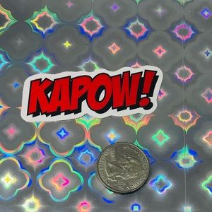 Wall Decor | Kapow Action Bubble Comic Book Vibes Contrast Sticker ...